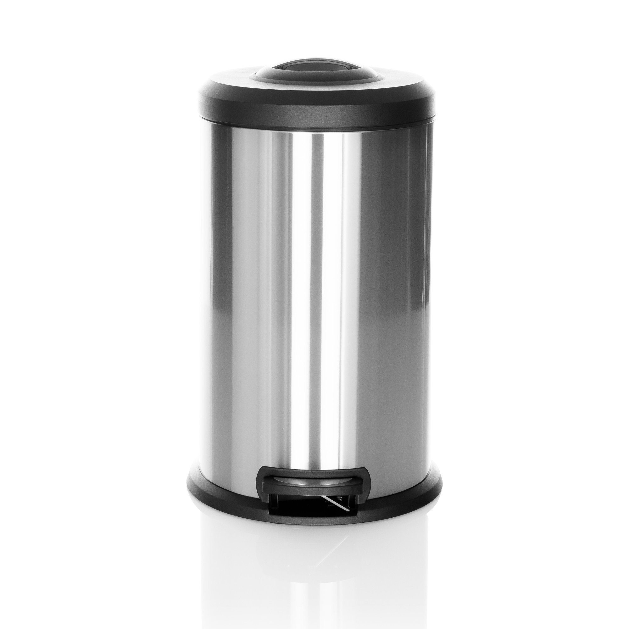 Hjh Office Mülleimer Mülleimer Clean X Stahlblech 40 Liter