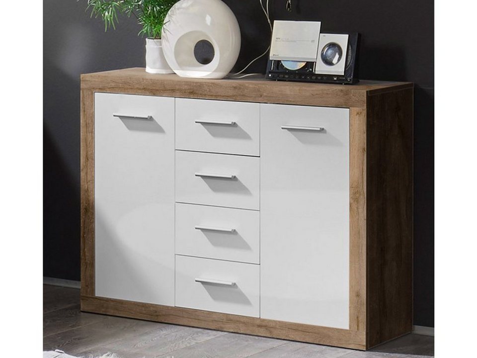 Möbelando Kommode Ilse Moderne Kommode Aus Spanplatte Korpus In