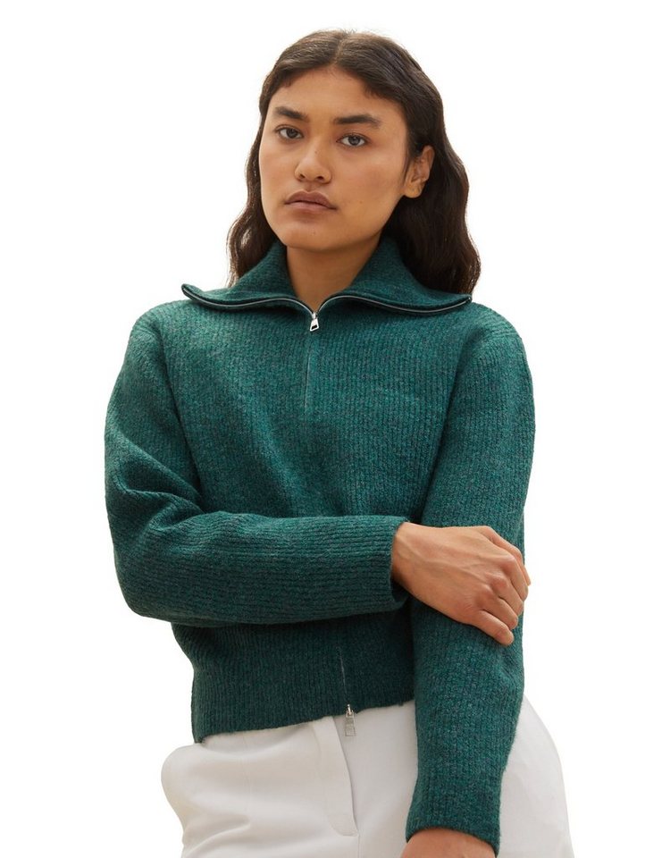 Tom Tailor Denim Strickjacke Mit Leicht überschnittenen Schultern Aus