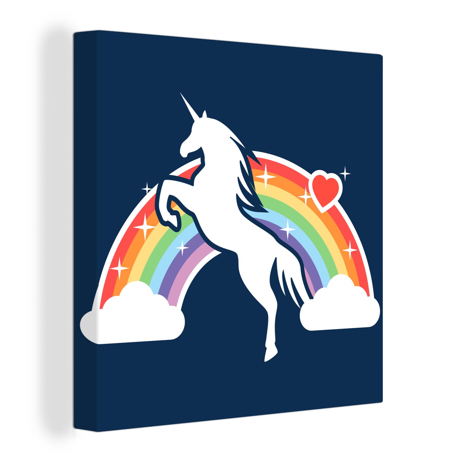 Onemillioncanvasses® Leinwandbild Illustration Eines Einhorns Mit Einem
