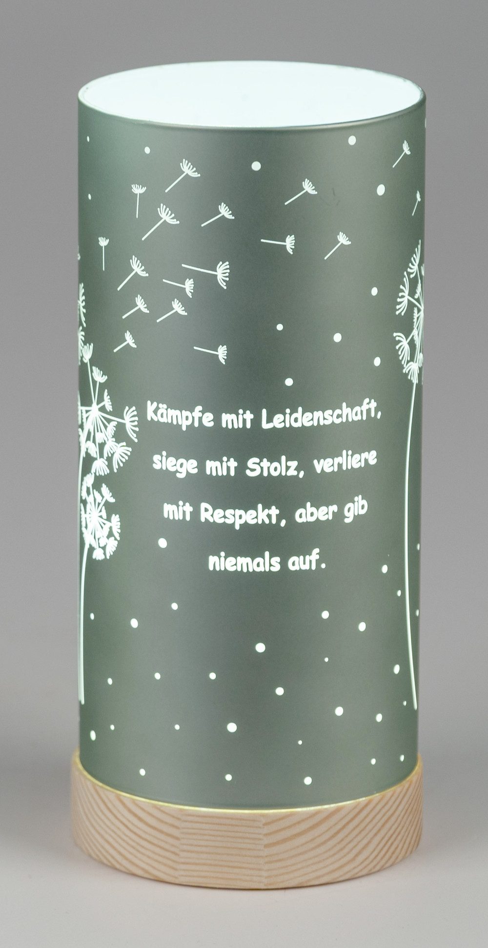 formano LED Dekolicht salbei 15cm 20cm - Kämpfe mit Leidenschaft - mit ...