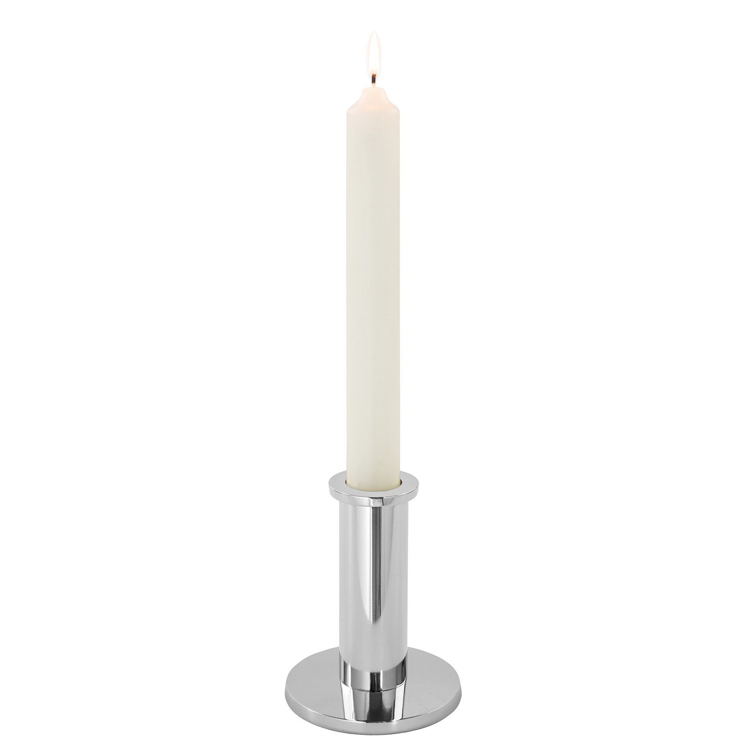 Fink Kerzenleuchter Leuchter Strato Silberfarben Eisen H117cm