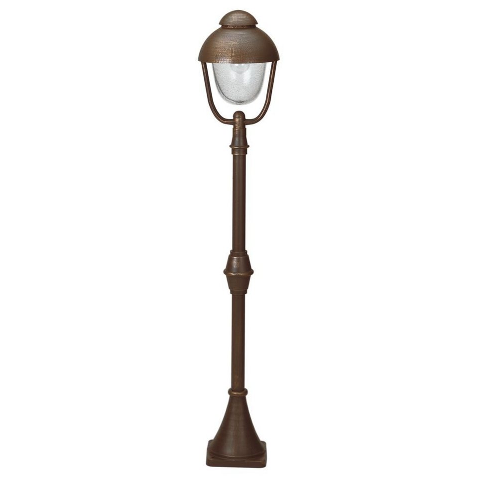Click Licht Sockelleuchte Wegeleuchte A 92240 Braun Messing Aluguss