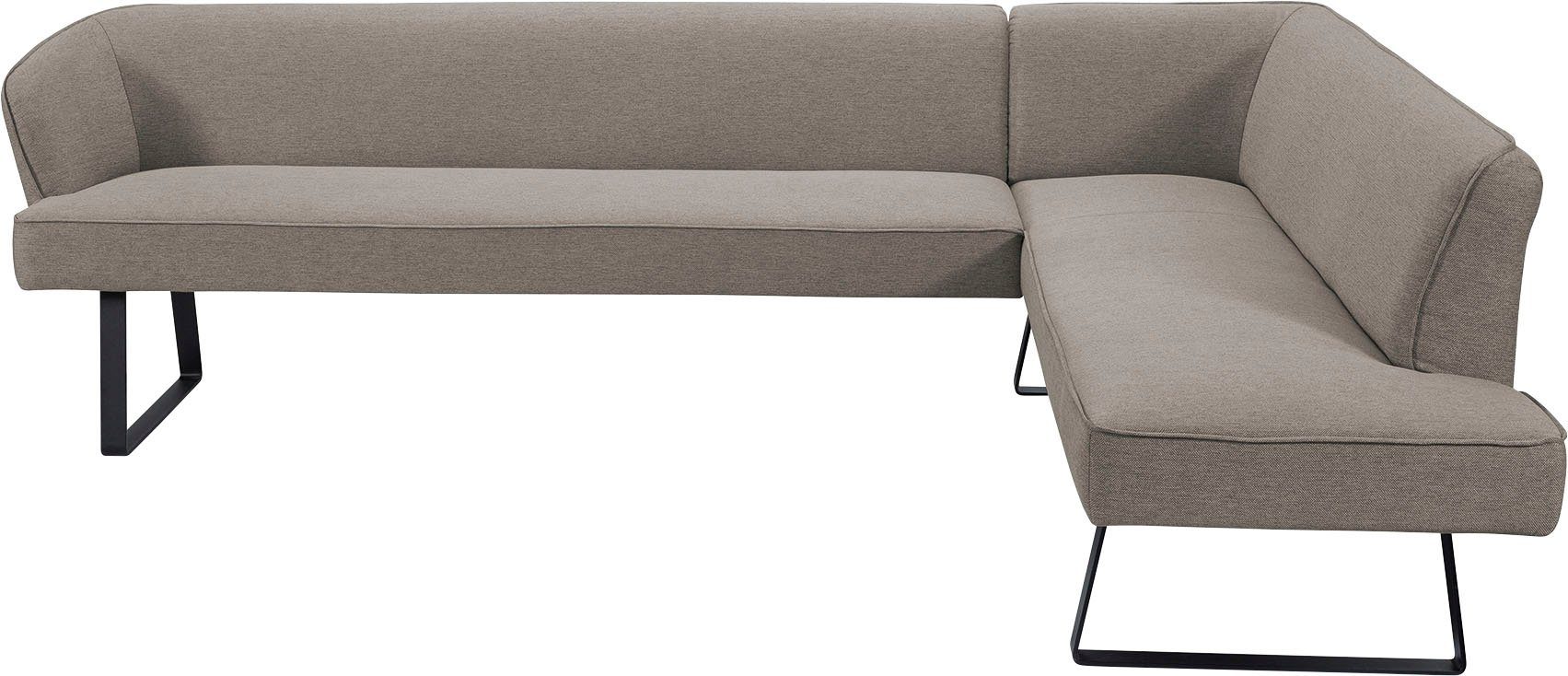 exxpo - sofa fashion Eckbank Americano, mit Keder und Metallfüßen ...