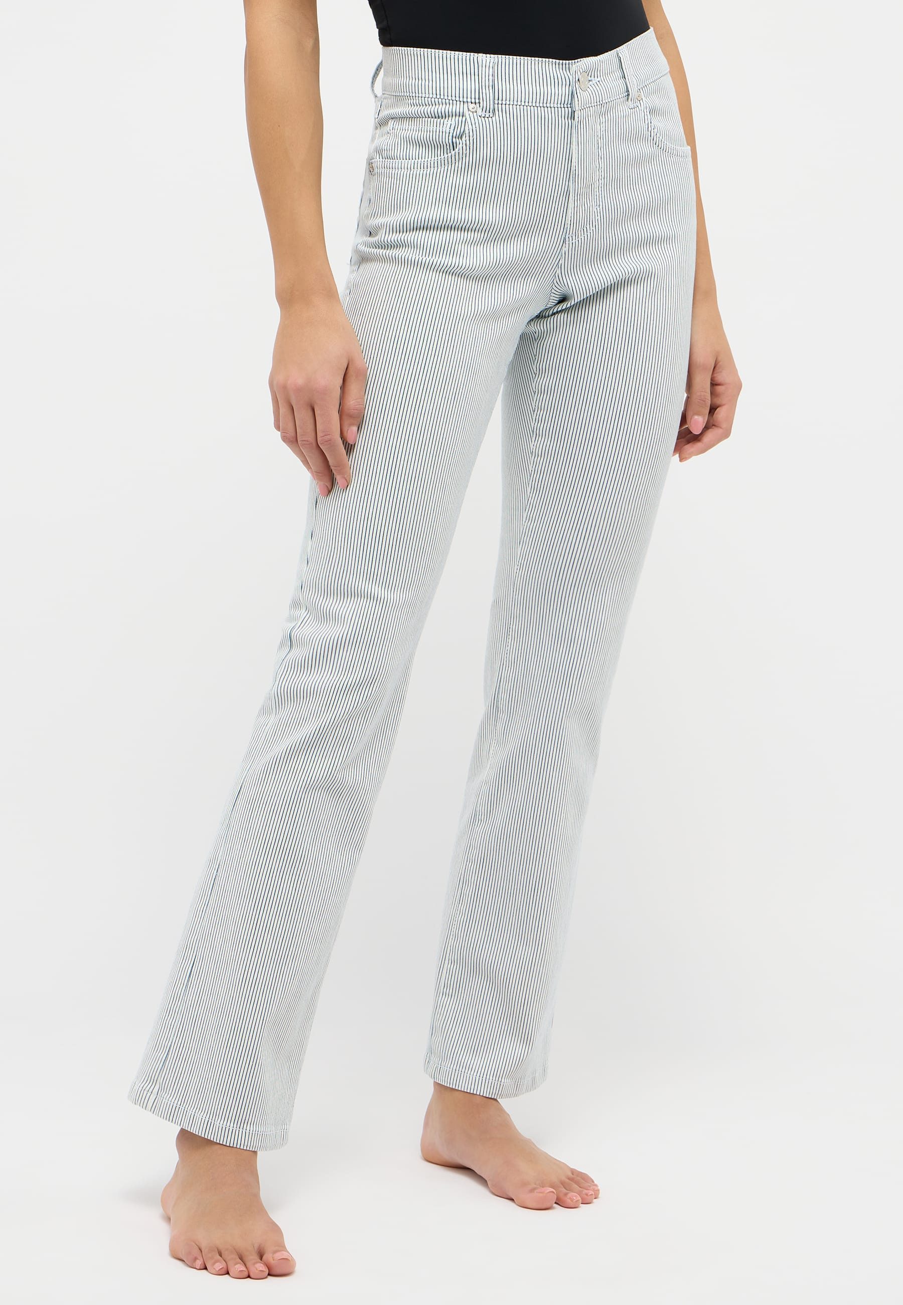 ANGELS Bootcut-Jeans Jeans Leni mit Streifen, Besonders elastisch und ...
