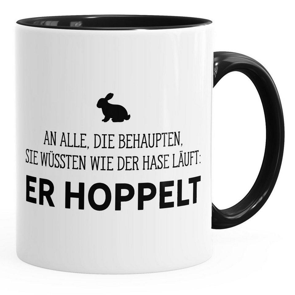 MoonWorks Tasse »Spruch-Tasse an alle die wissen wie der Hase läuft ... MoonWorks Tasse »Spruch-Tasse an alle die wissen wie der Hase läuft ...