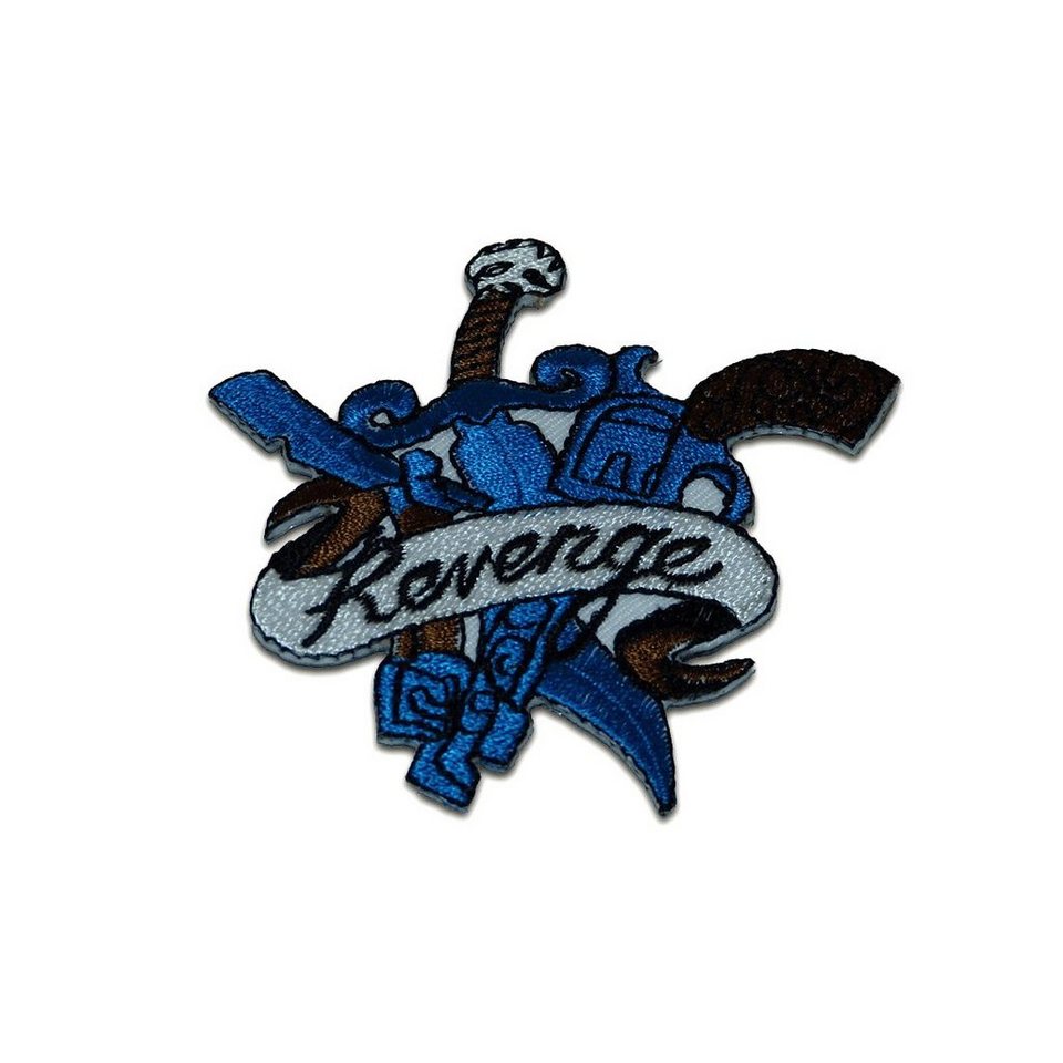 Catch The Patch Aufnäher Polyester Revenge Waffen Revolver Schwert
