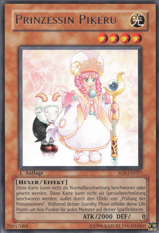 Recollectibles Sammelkarte Yugioh Karte Prinzessin Pikeru V 1 Yu Gi