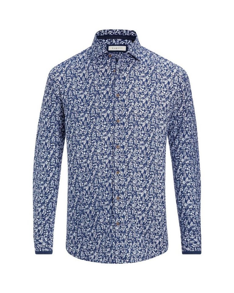 Bugatti Langarmhemd Mit Einem Floralen Muster Freizeit Hemd Mit Blüten