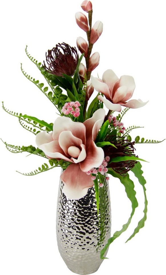 Kunstblume Soft Magnolien Gesteck In Vase Kaufen Otto