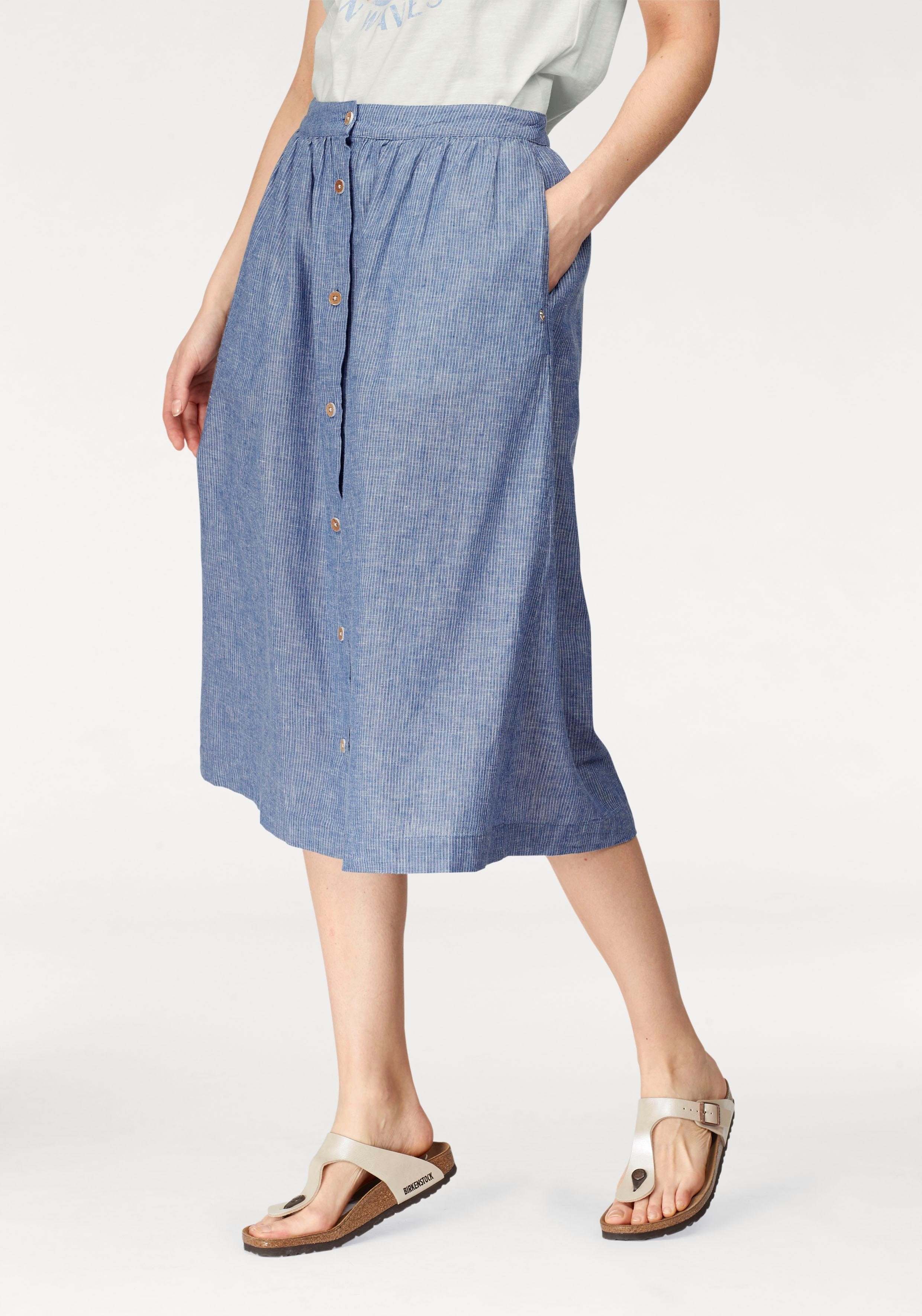 Tom Tailor Denim Sommerrock Mit Zartem Streifen Otto