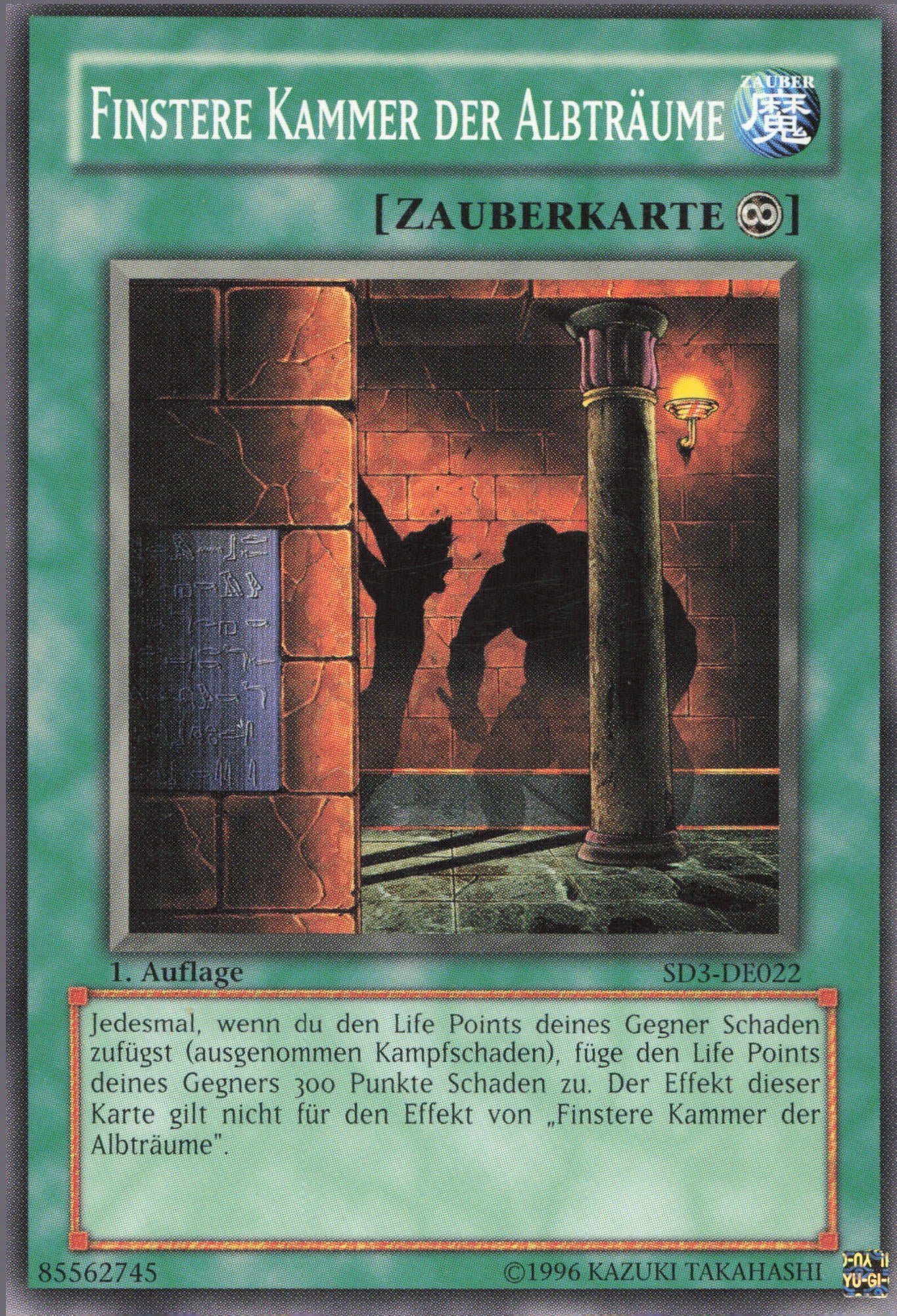 Recollectibles Sammelkarte Yugioh Karte Finstere Kammer Der Albträume