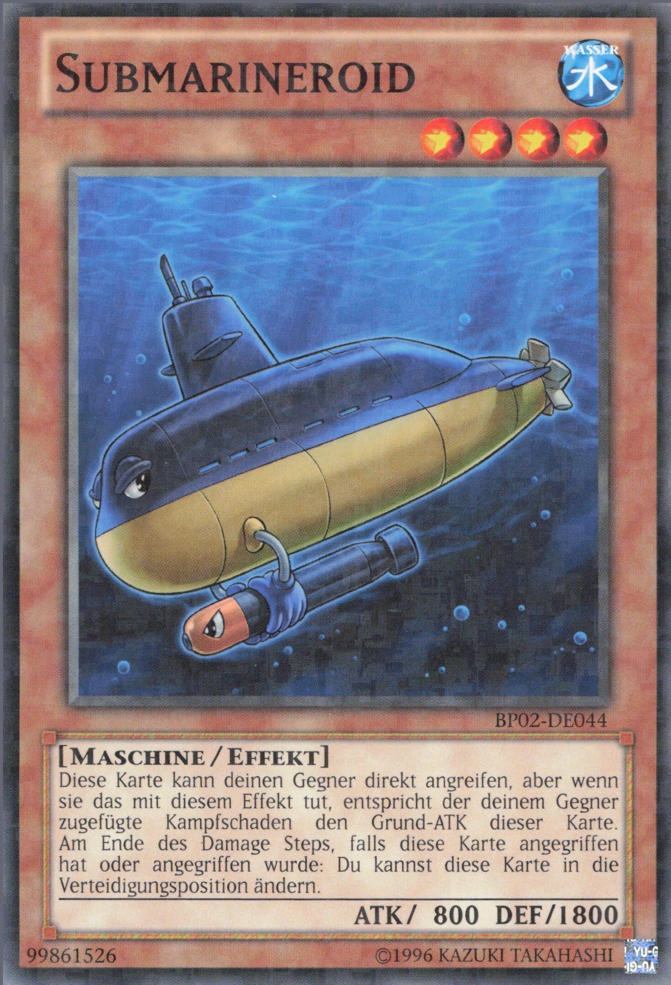 ReCollectibles Sammelkarte YuGiOh Karte Submarineroid (V.2) deutsch, Yu-Gi-Oh! Karte BP02-DE044 ...