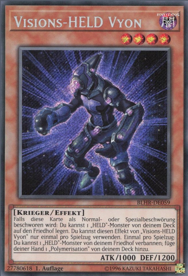Recollectibles Sammelkarte Yugioh Karte Visions Held Vyon Deutsch Yu