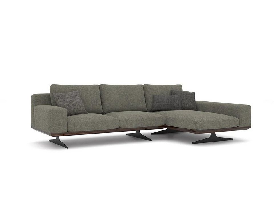 Jvmoebel Ecksofa Grau Ecksofa L Form Relax Wohnzimmer Polstersofa Luxus