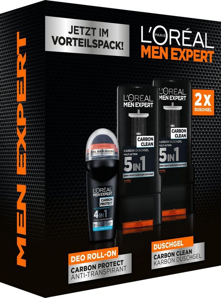 L'Oréal Paris Men Expert, »Carbon Protect & Clean«, Körperpflege-Set ... L'Oréal Paris Men Expert, »Carbon Protect & Clean«, Körperpflege-Set ...