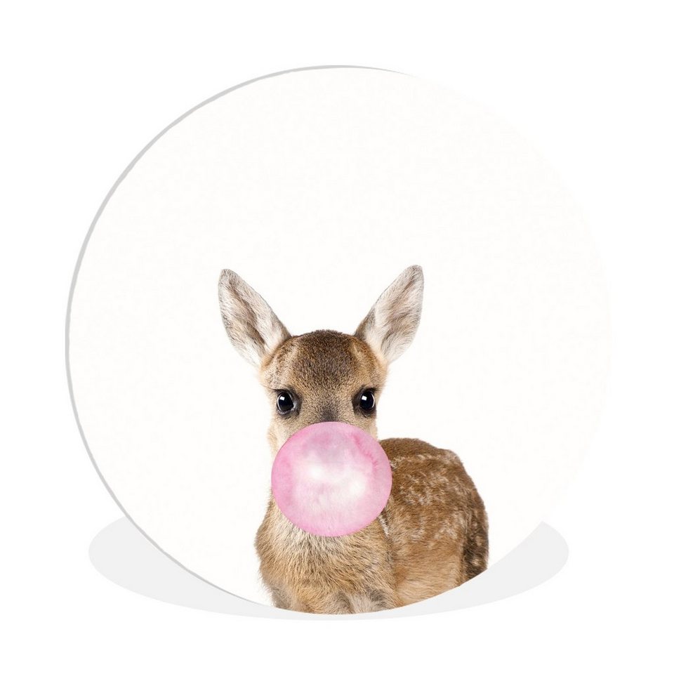 Muchowow Gemälde Hirsch Wildtiere Kaugummi Mädchen Kinder