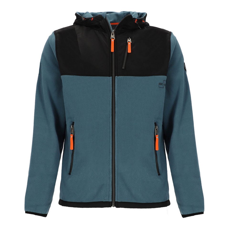 Coastguard Fleecejacke Herren Jacke Fleece Mit Angeschnittener Kapuze