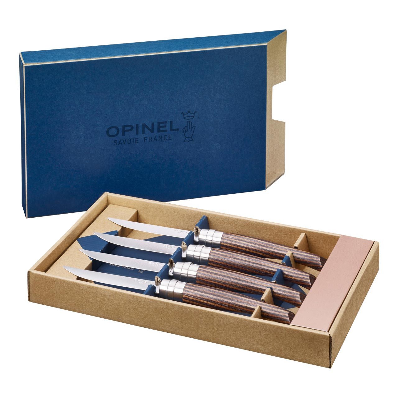 Opinel Universalmesser Opinel Tafelmesser TABLE CHIC CHOCOLAT, Birkenholz
