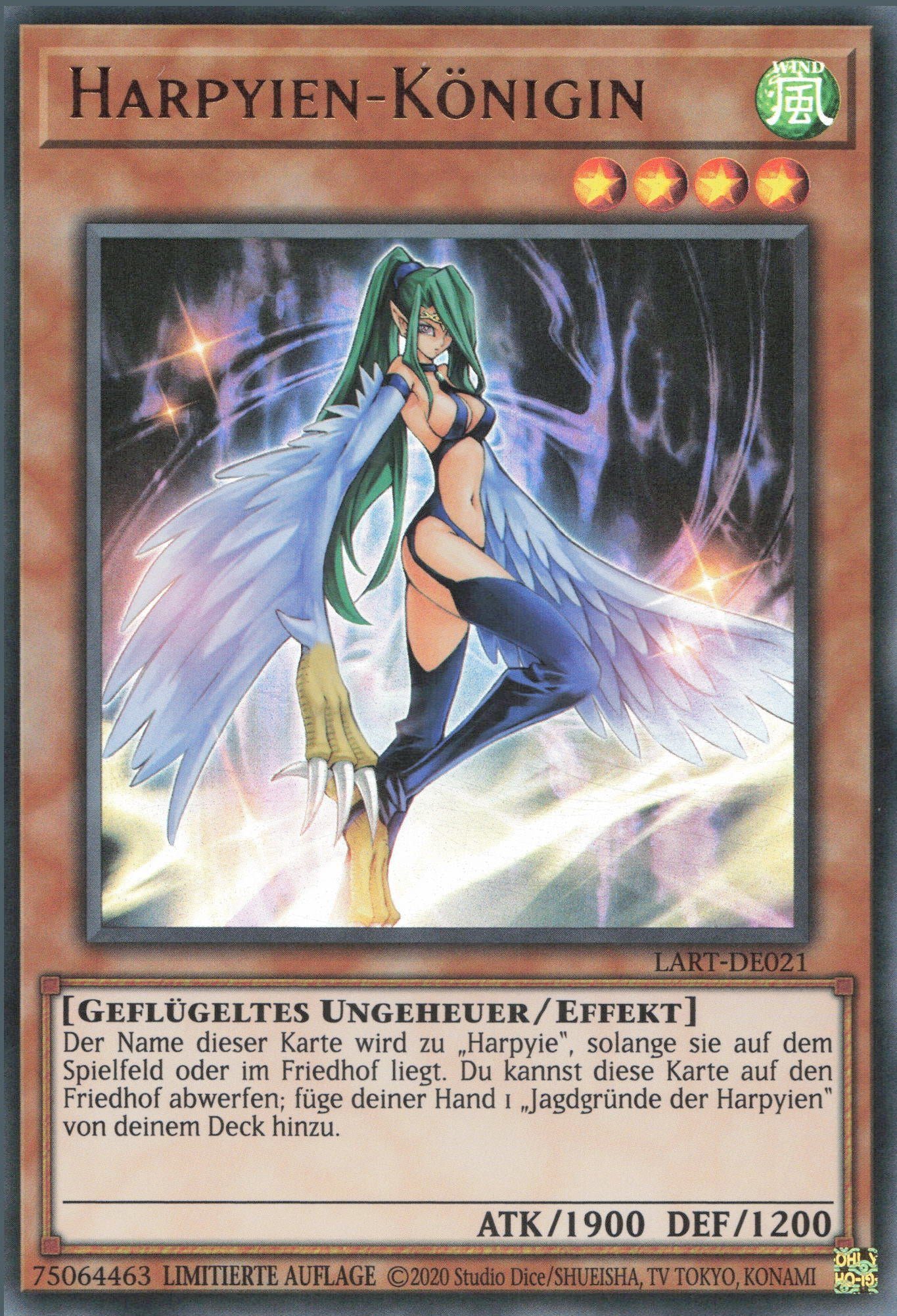 Recollectibles Sammelkarte Yugioh Karte Harpyien Königin Deutsch Yu Gi