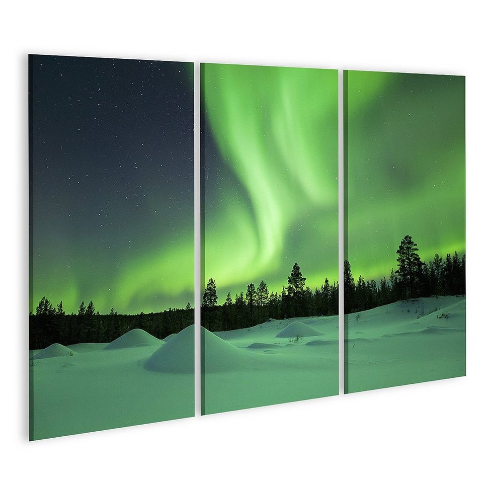 Islandburner Leinwandbild Bild Auf Leinwand Spektakuläre Aurora