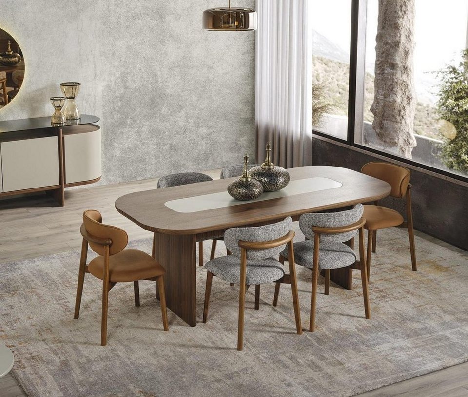 Jvmoebel Esszimmer Set Garnitur Esszimmer Essgruppe Essecke Esstisch