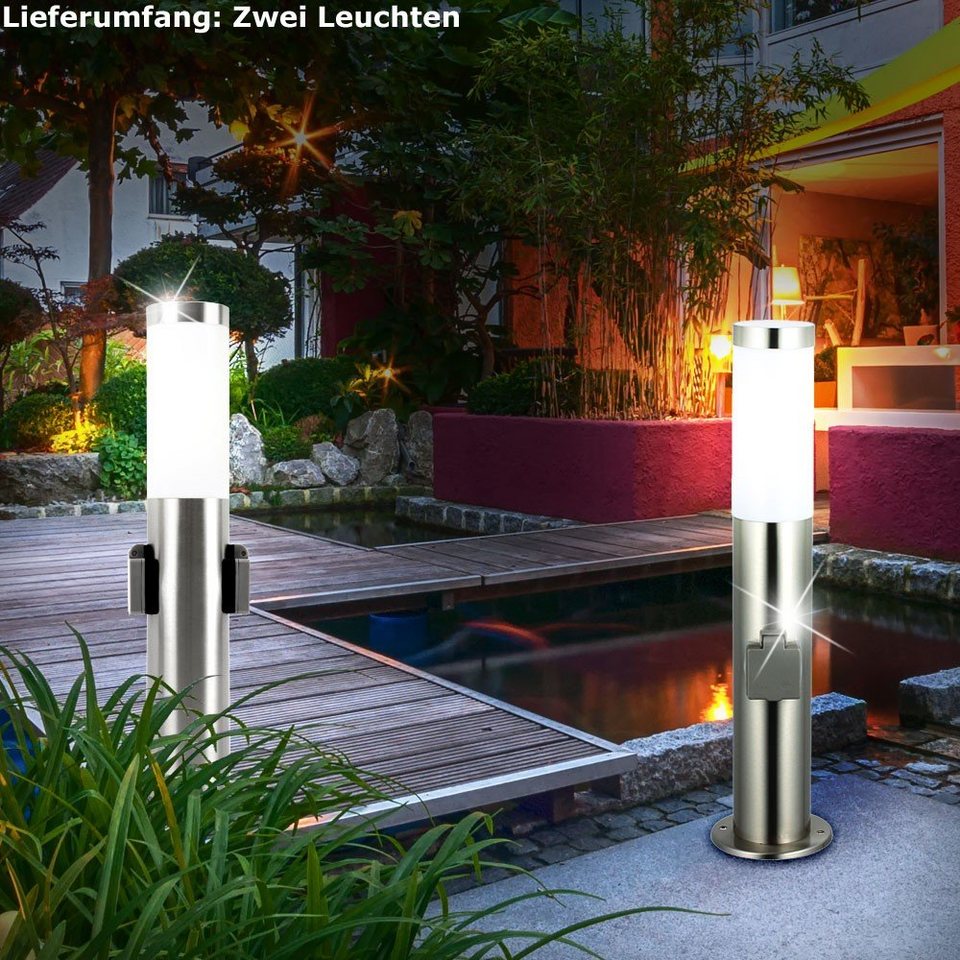 Globo Led Außen Stehlampe Leuchtmittel Inklusive Warmweiß 2er Set