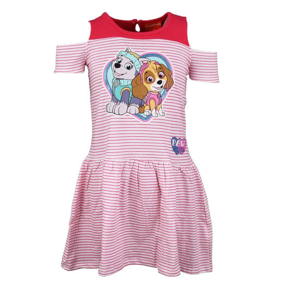 Paw Patrol Sommerkleid Skye Everest Kinder Mädchen Kleid Gr 98 Bis 128
