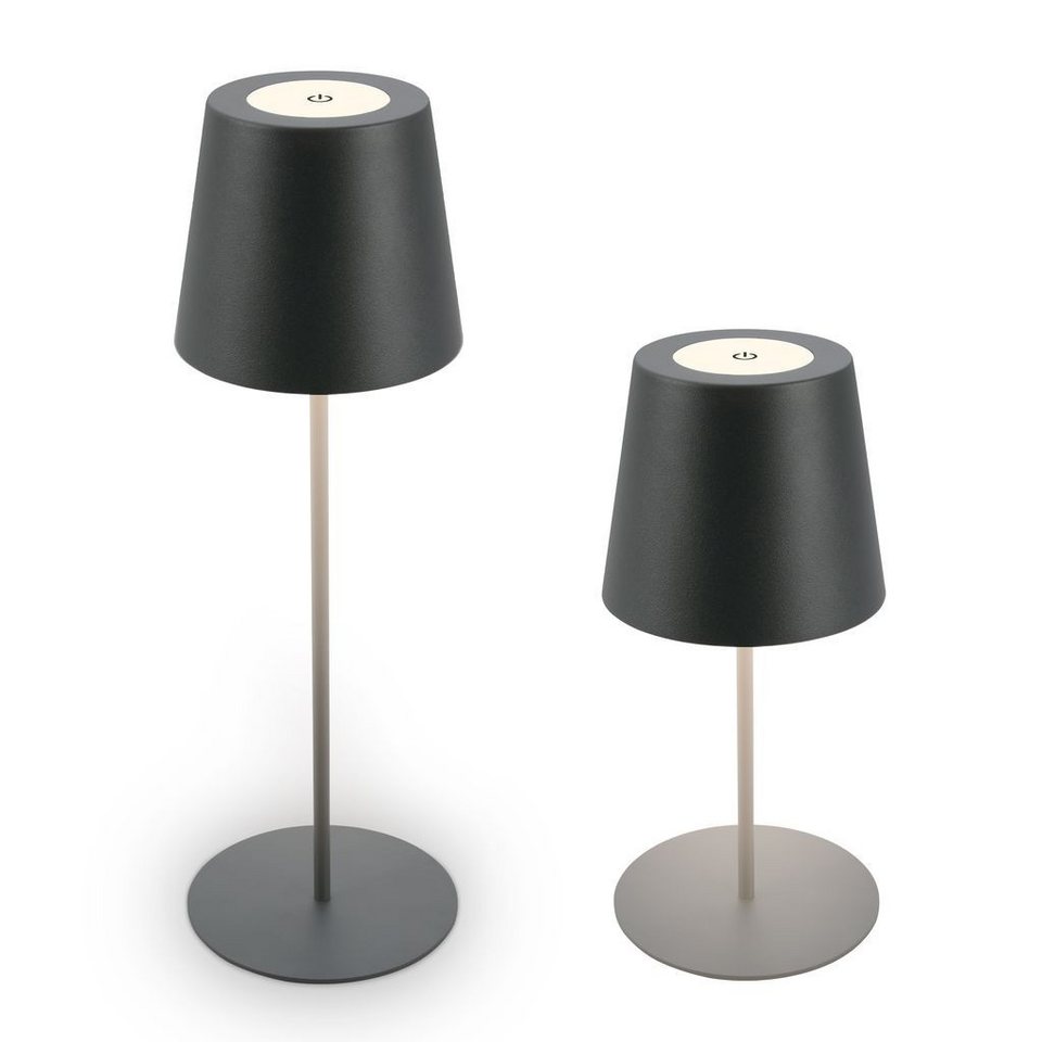 Bklicht Tischleuchte Akku Led Tischlampe Anthrazit Indooroutdoor