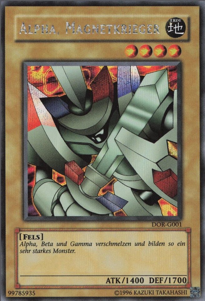 Recollectibles Sammelkarte Yugioh Karte Alpha Magnetkrieger Yu Gi Oh
