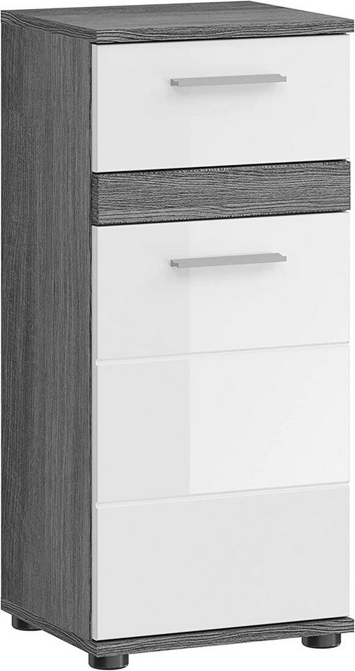 The Kuup Mehrzweckschrank Standschrank I Hochglanzfront Weiß I Korpus