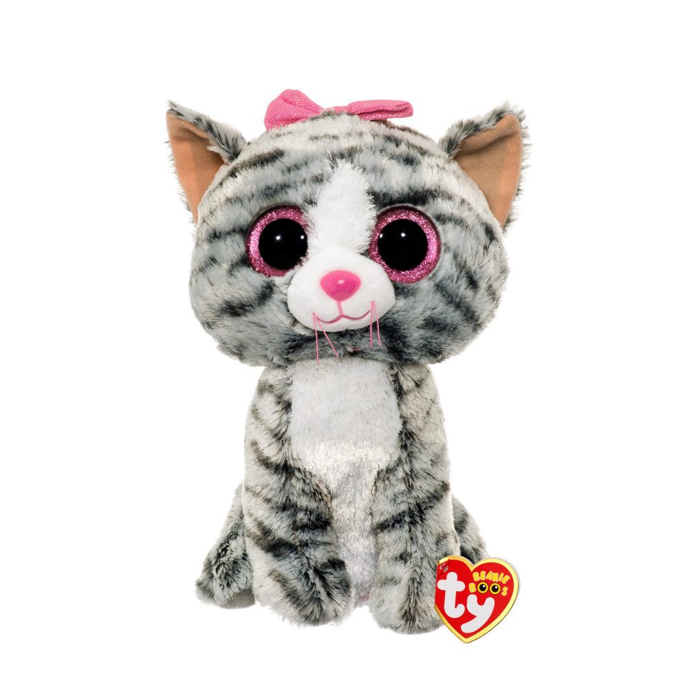 Ty® Kuscheltier Ty Beanie Boo - Kiki Katze grau 24 cm (NEU & OVP), Ty ...