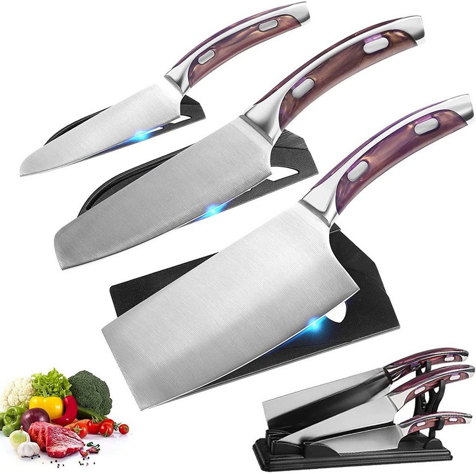 Home Safety Messer Set Home Safety Messer Set 3tlg Küchenmesser Mit