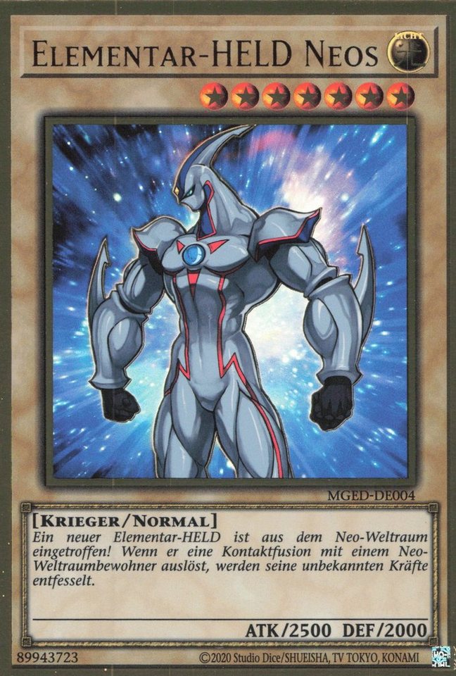Recollectibles Sammelkarte Yugioh Karte Elementar Held Neos Yu Gi Oh