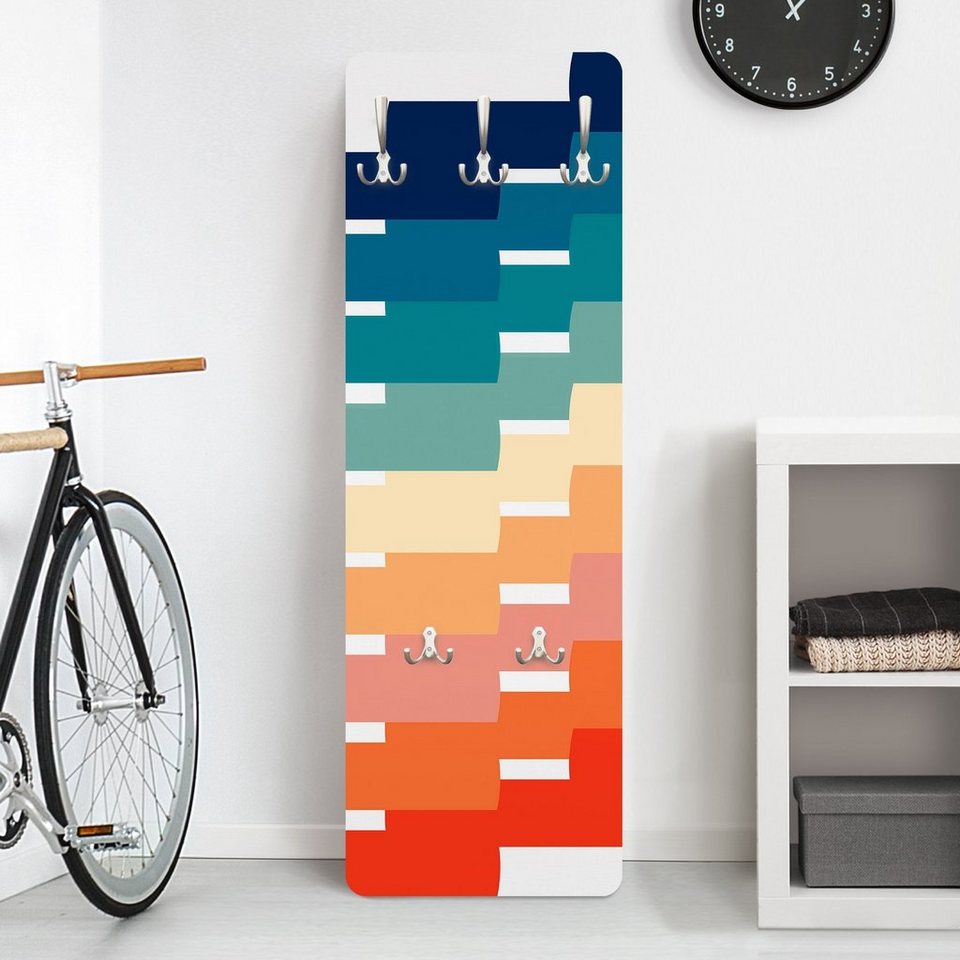 Bilderdepot24 Garderobenpaneel Bunt Abstrakt Moderne Regenbogen