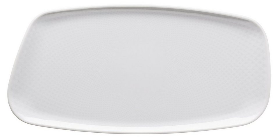 Rosenthal Servierplatte Junto Weiss Platte 30 X 15 Cm Porzellan