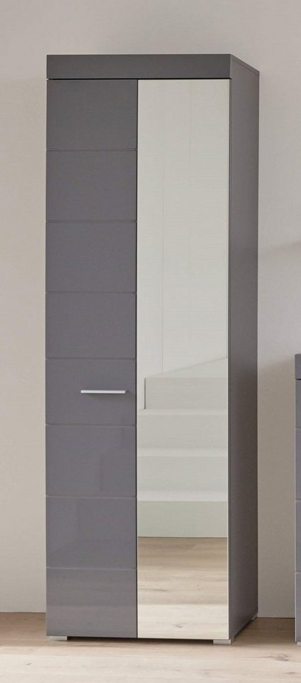 Trendteam Garderoben Set Garderoben Set Amanda Agave Grau Hochglanz 4