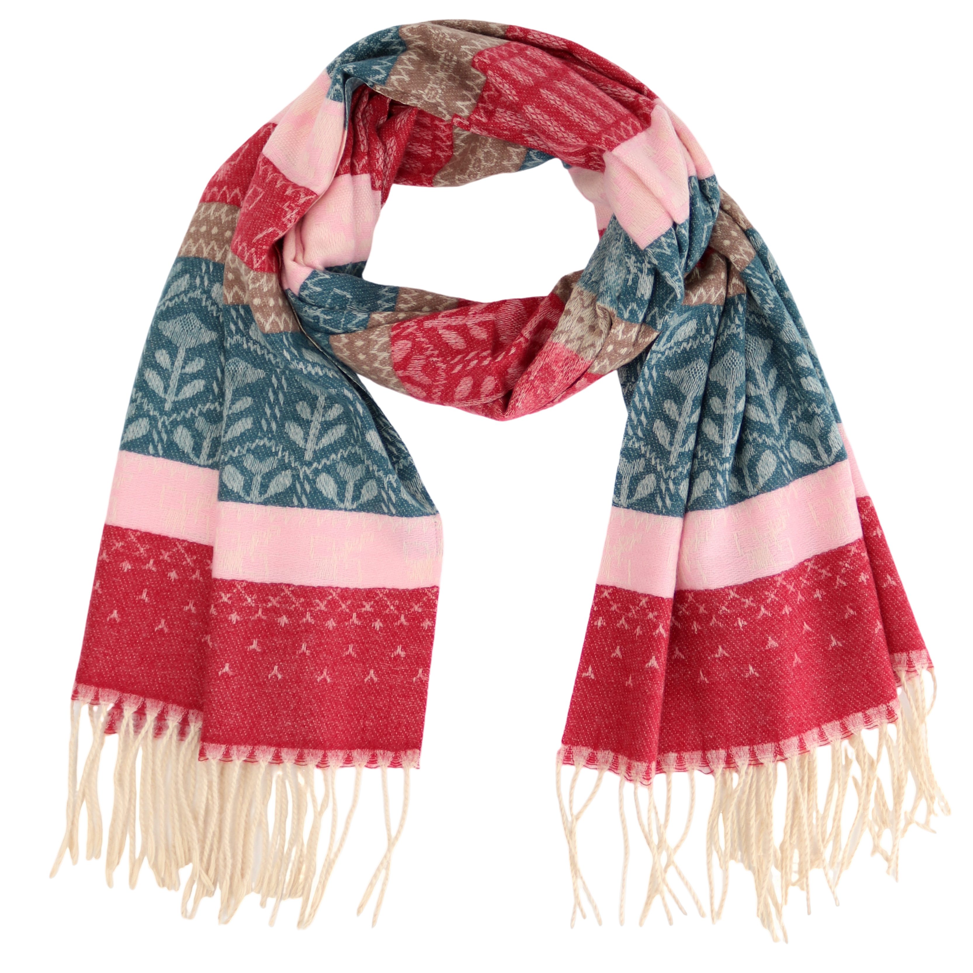 Mirrosi Modeschal Weicher Und Warmer Schal Boho Style Mit Fransen