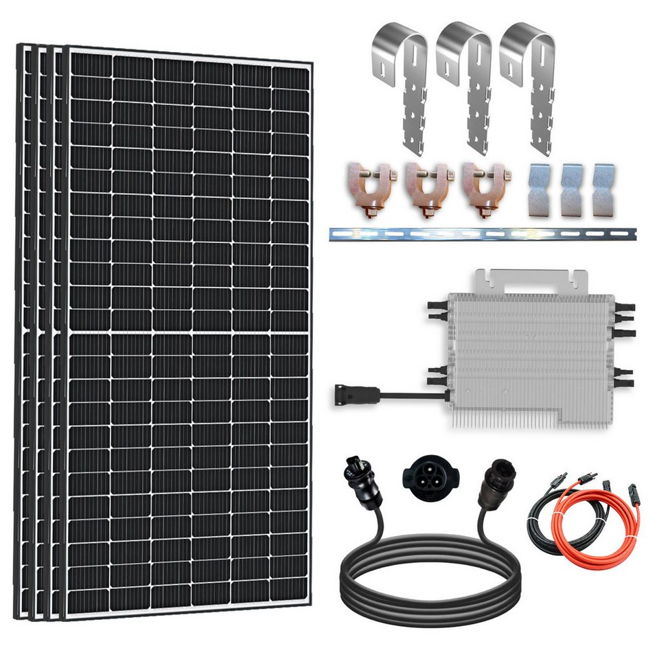 Solar Hook Etm 2000w Balkonkraftwerk Komplett Set Balkongeländer Rund