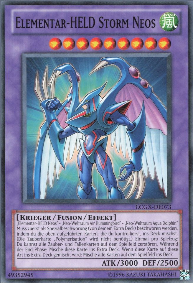 Recollectibles Sammelkarte Yugioh Karte Elementarheld Storm Neos