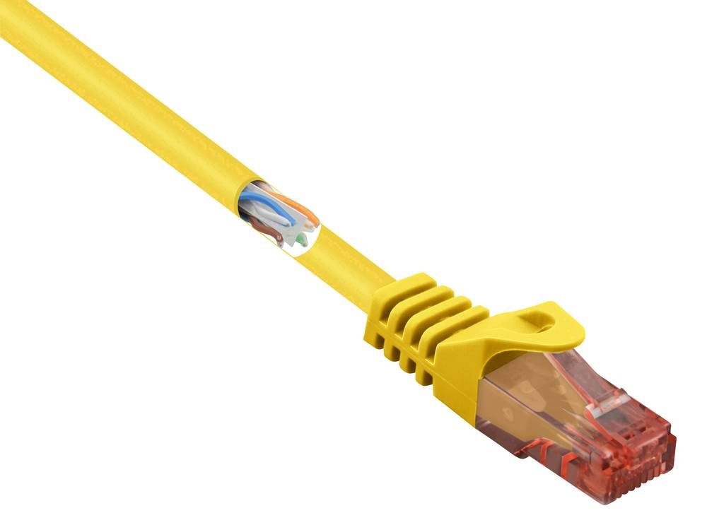 Basetech Basetech BT-2272304 RJ45 Netzwerkkabel, Patchkabel CAT 6 U/UTP 0.50 m LAN-Kabel, (0.50 cm)