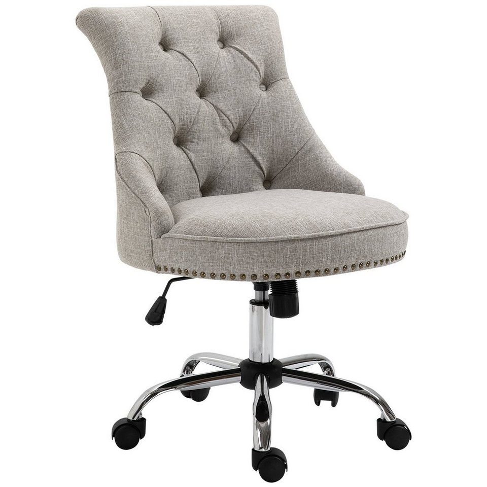 Homcom Schreibtischstuhl Polsterstuhl Mit Chesterfield Lehne Online
