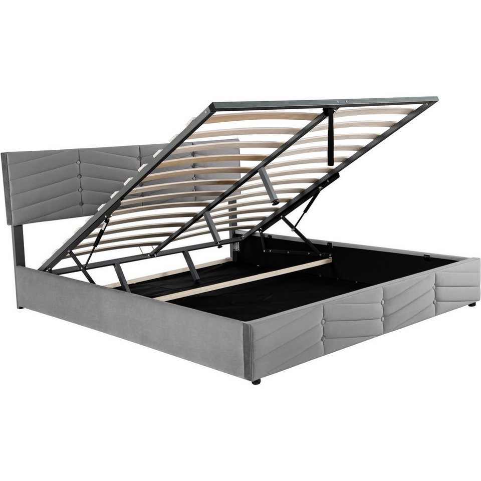 Blingbin Stauraumbett Polsterbett Doppelbett 1er Set 1 Tlg