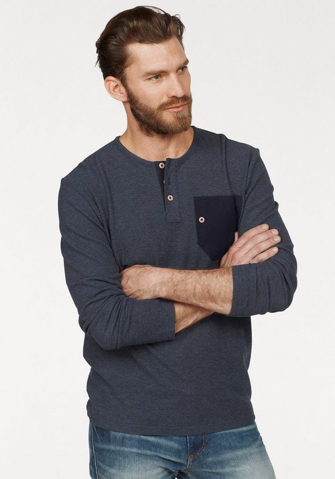 Tom Tailor Langarmshirt Brusttasche Online Kaufen Otto