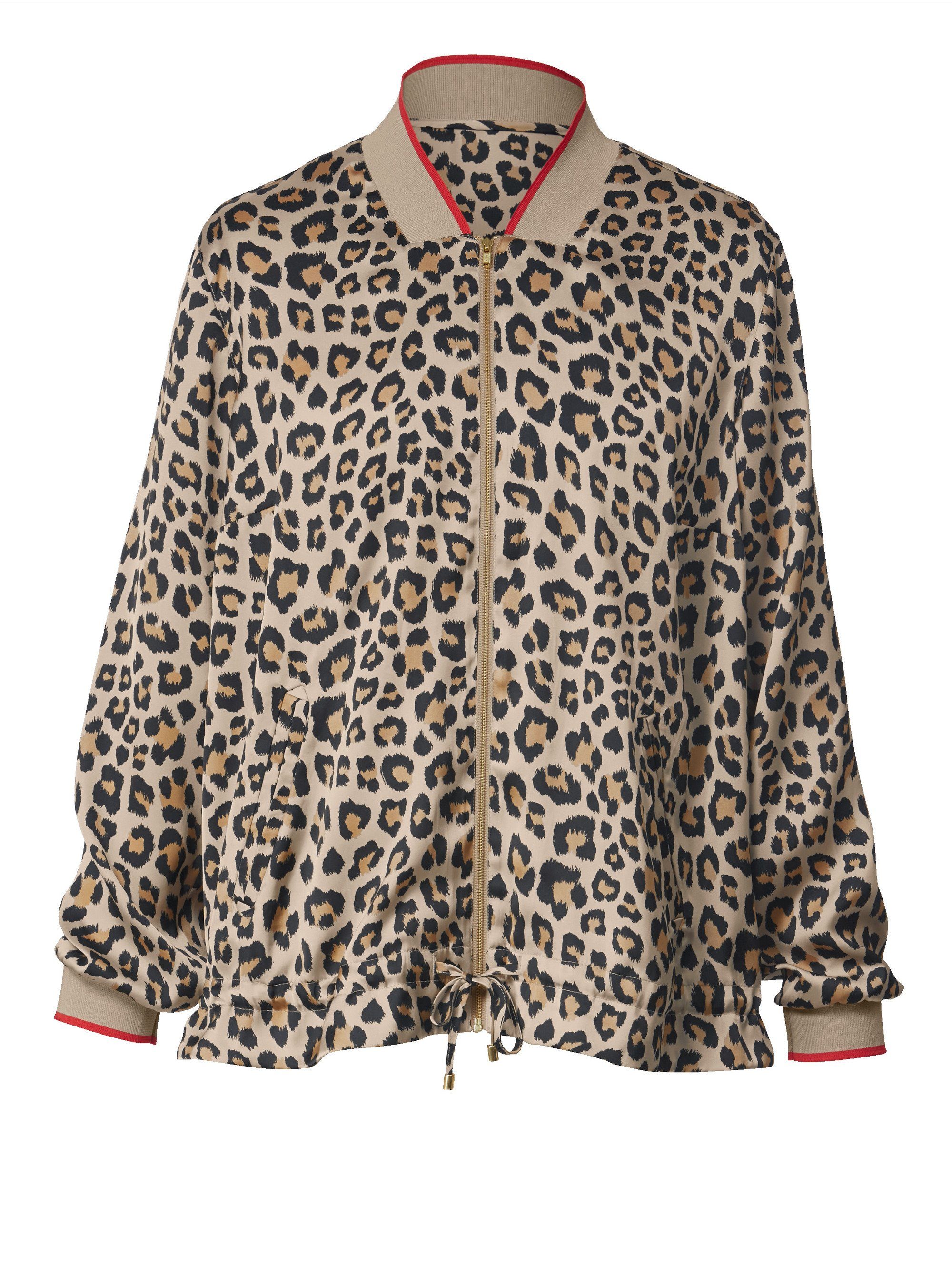 Sara Lindholm By Happy Size Blouson Mit Leo Print Otto
