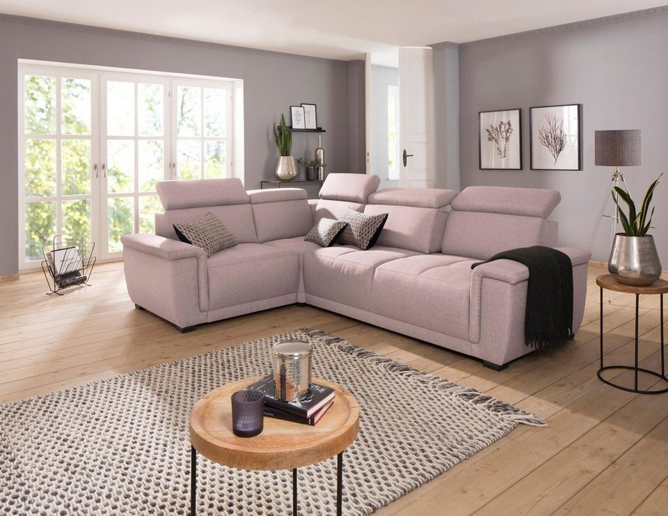 Home Affaire Ecksofa Brix Mit Kopfteilverstellung Wahlweise Mit