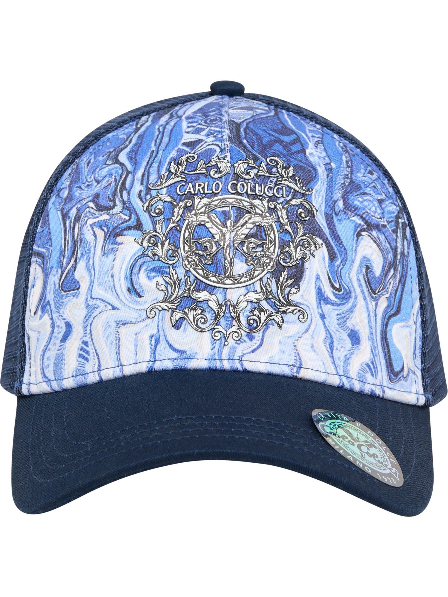 CARLO COLUCCI Baseball Cap Deni, blau