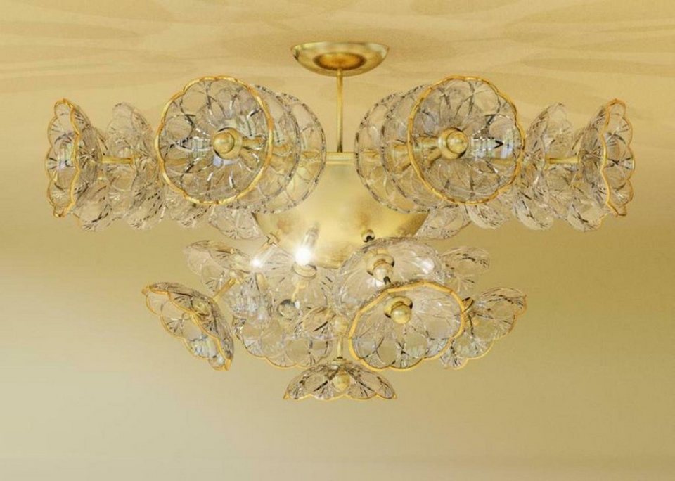 Jvmoebel Kronleuchter Design Kronleuchter Bohemia Leuchte Gold Kristall