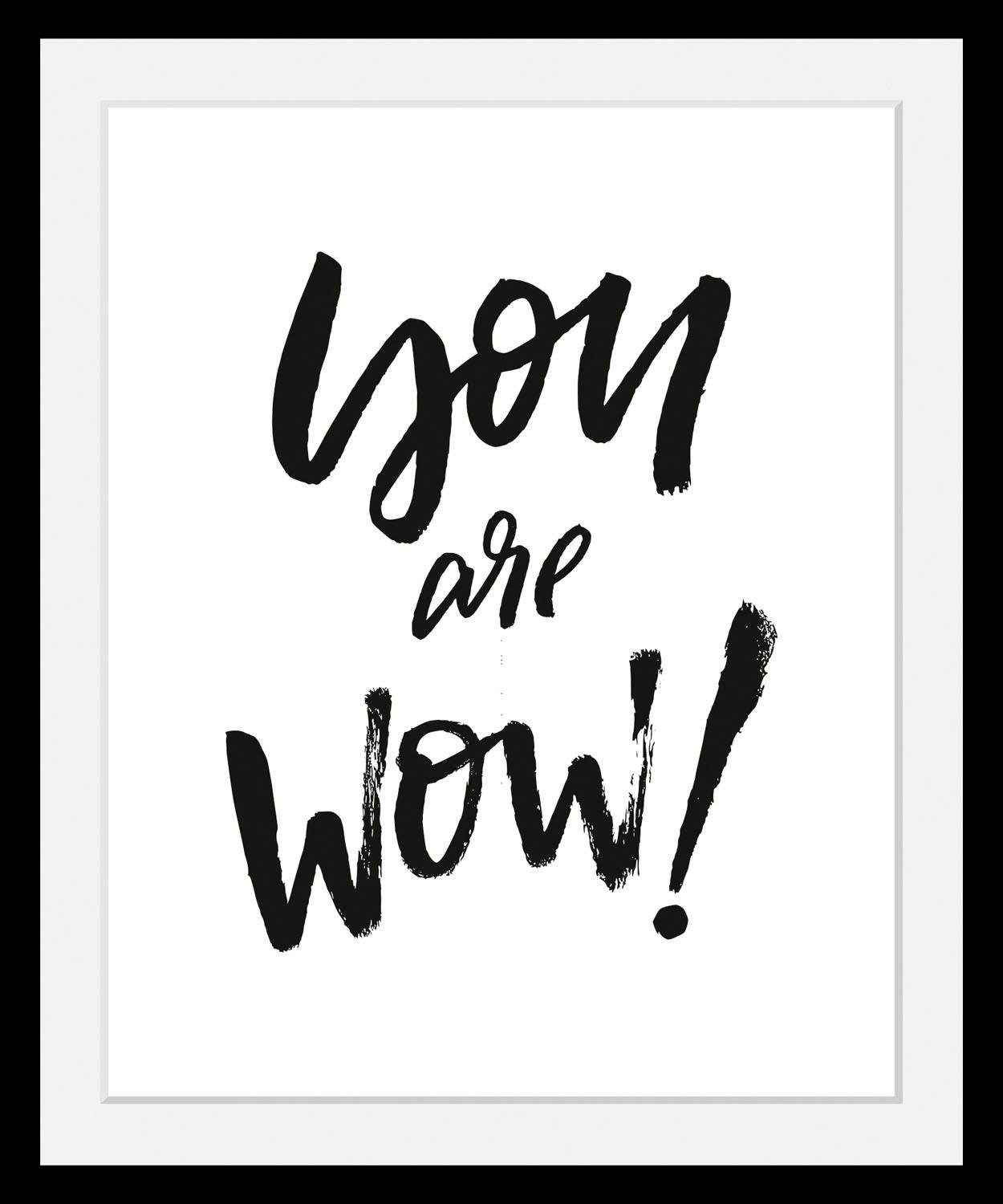 queence Bild Spruch, in 3 Größen, gerahmt, aus Acrylglas