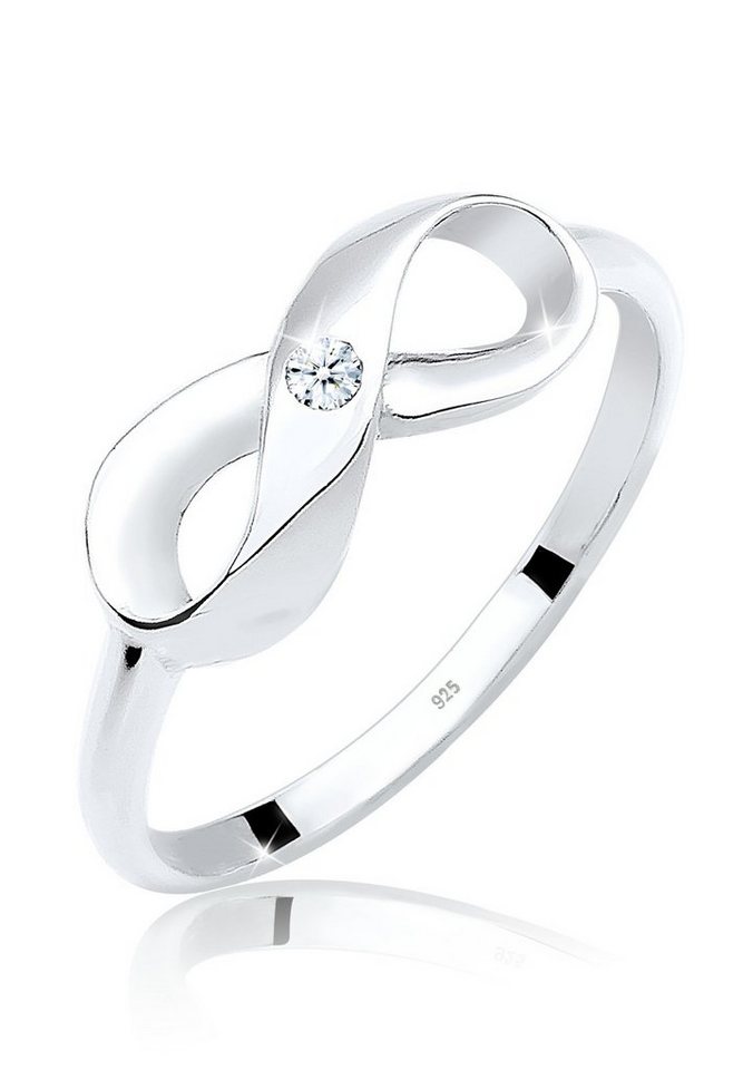 Diamore Diamantring »Infinity Unendlich Diamant 0.03 ct. 925 Silber ... Diamore Diamantring »Infinity Unendlich Diamant 0.03 ct. 925 Silber ...